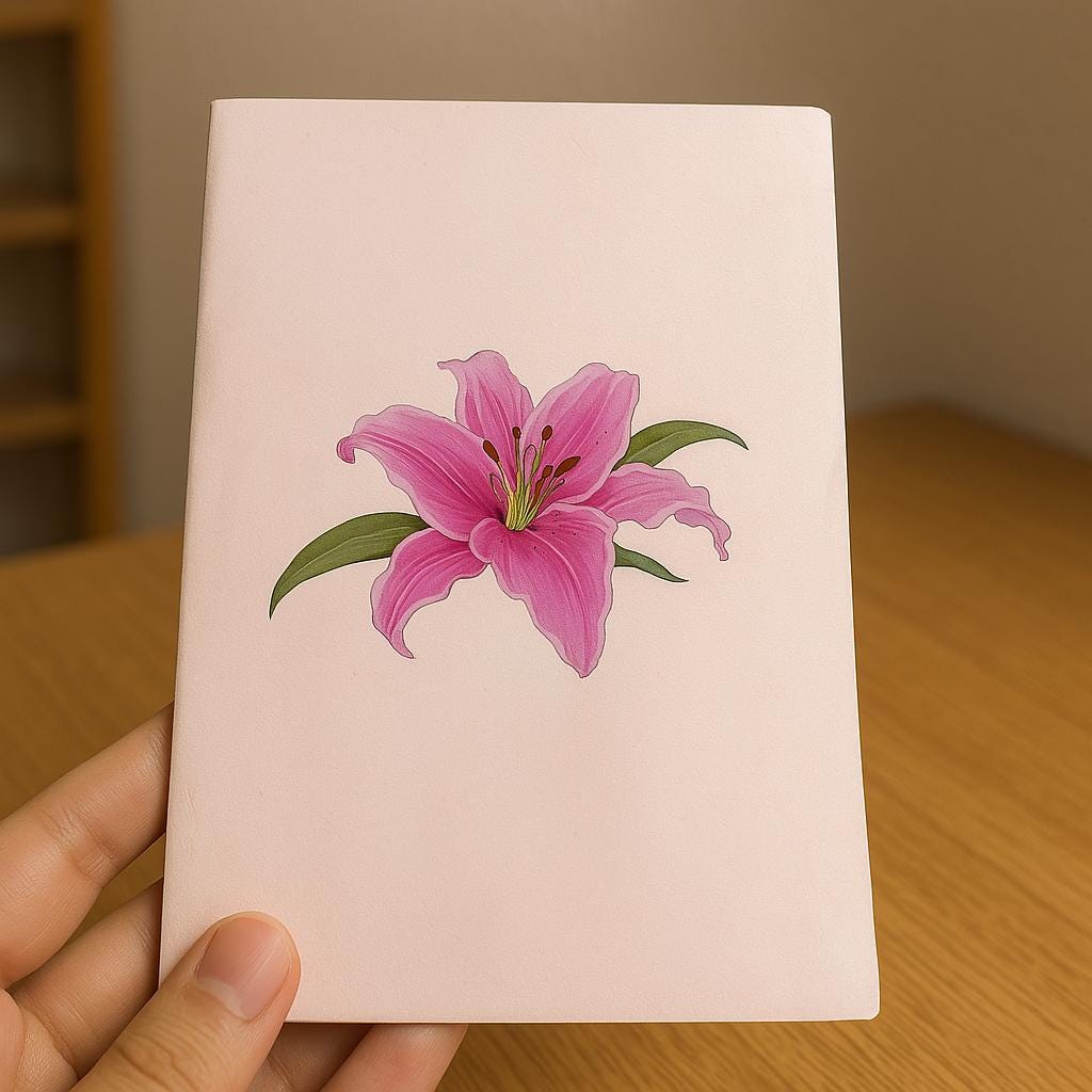 Pop up Lily Flower Card, 3D Pink Floral Greeting Card, Mother’s Day ...