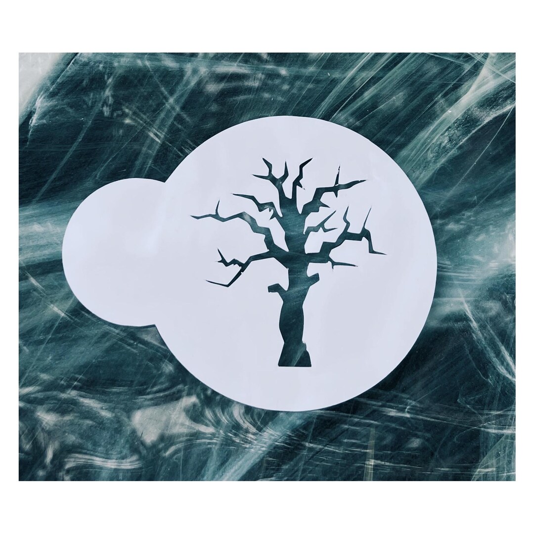 Spooky Tree Stencil: Reusable Halloween Decor, DIY Crafting - Etsy