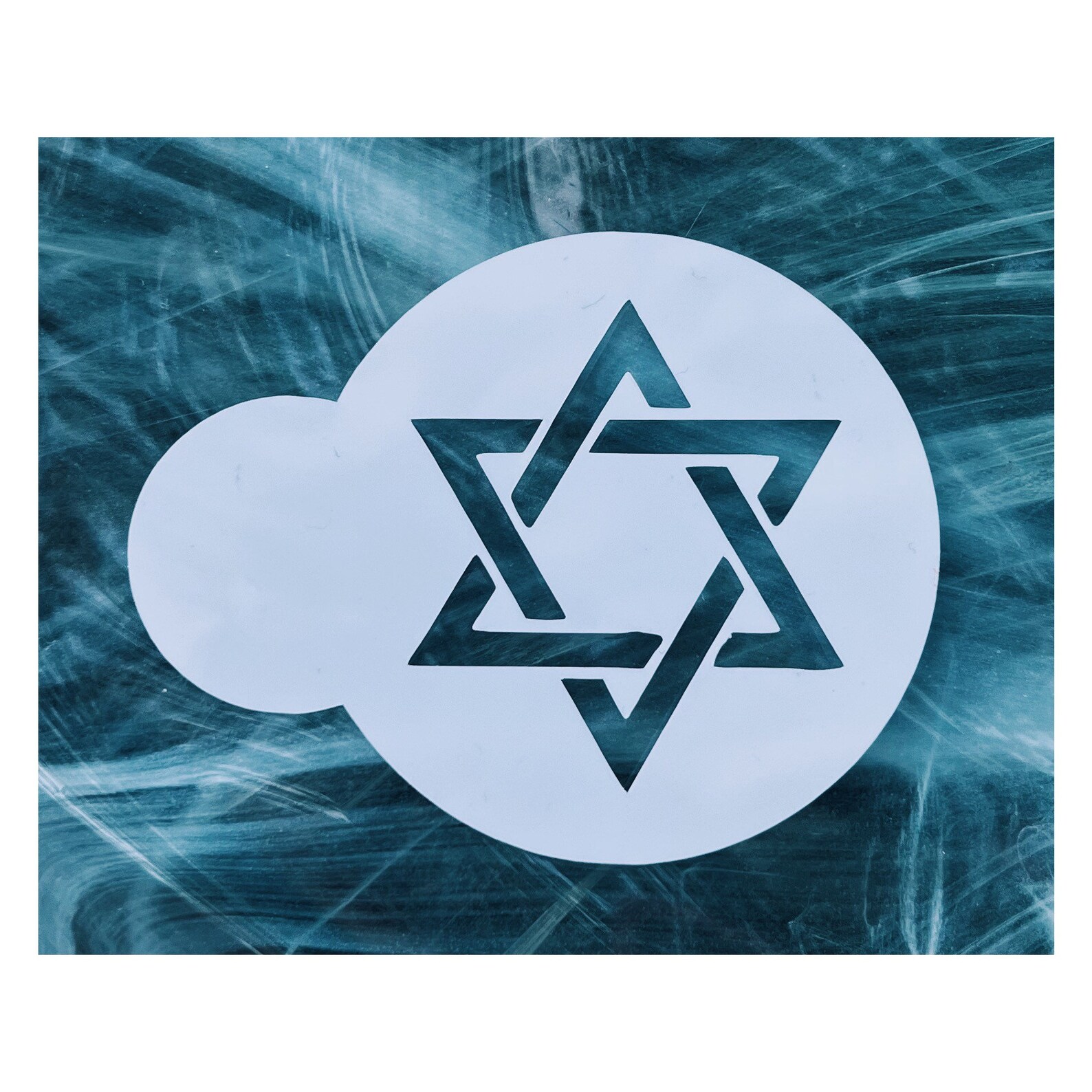 Reusable Star of David Cookie Stencil: Mylar Hexagram Coffee Stencil - Etsy