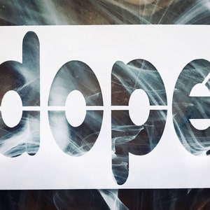 Dope Stencil, Reusable Word Art Stencil, Graffiti Stencil - Etsy