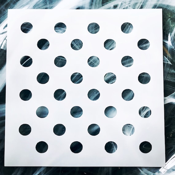 Polka Dots Print Stencil Reusable Polka Dots Stencil Dots - Etsy