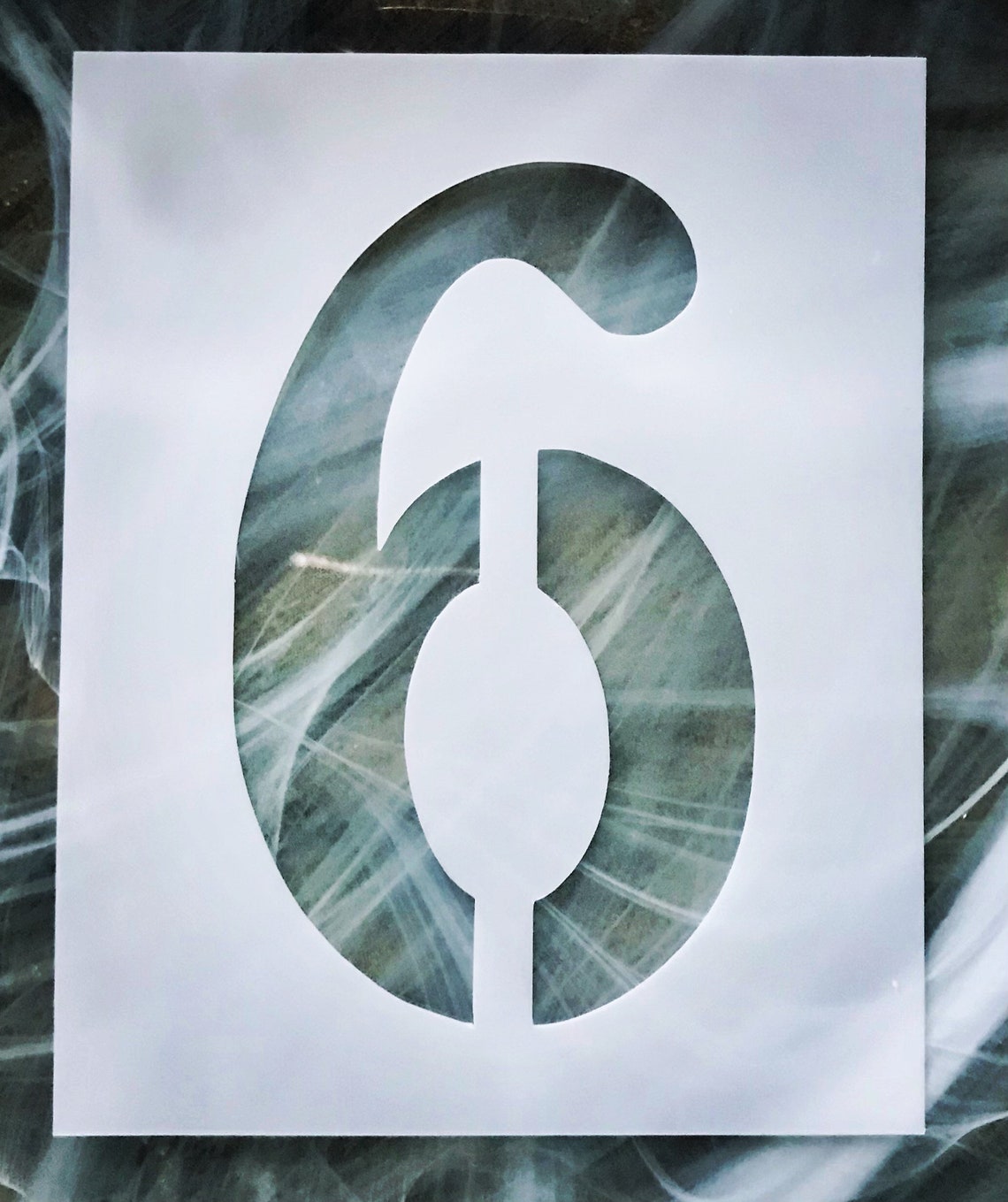 Six Stencil Reusable Number Six Stencil Birthday Stencil - Etsy