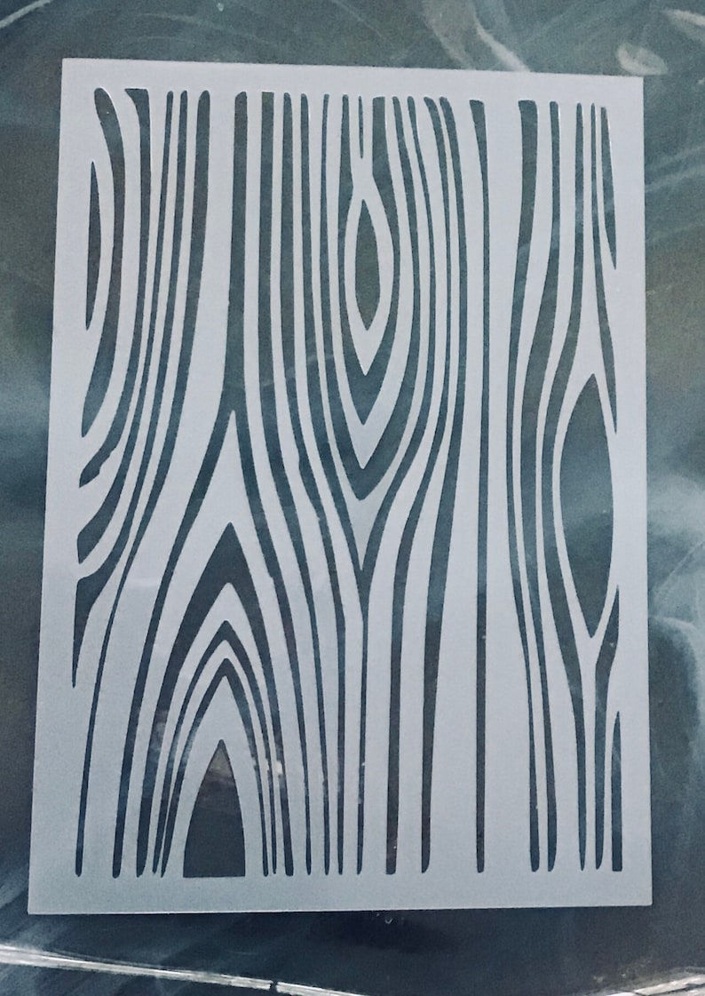 Wood Grain Stencil Reusable Wood Grain Cookie Stencil Wood - Etsy