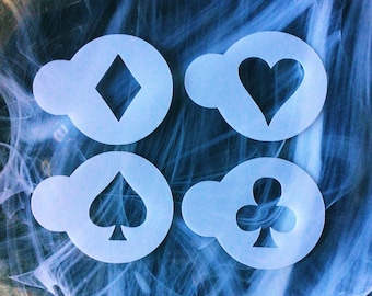 Card Suit Stencils - Etsy