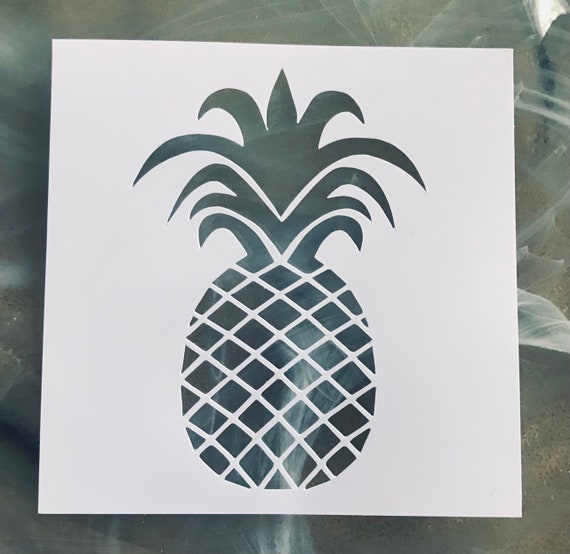 Pineapple Stencil Reusable Pineapple Stencil Custom Reusable | Etsy