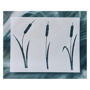 Cattails Stencil, Reusable Cattails Stencil, Bulrush Stencil Stencil, DIY Cattails Grass - Etsy