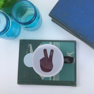 Peace Hand Cookie Stencil, Reusable Peace Sign Stencil, Peace Hand ...