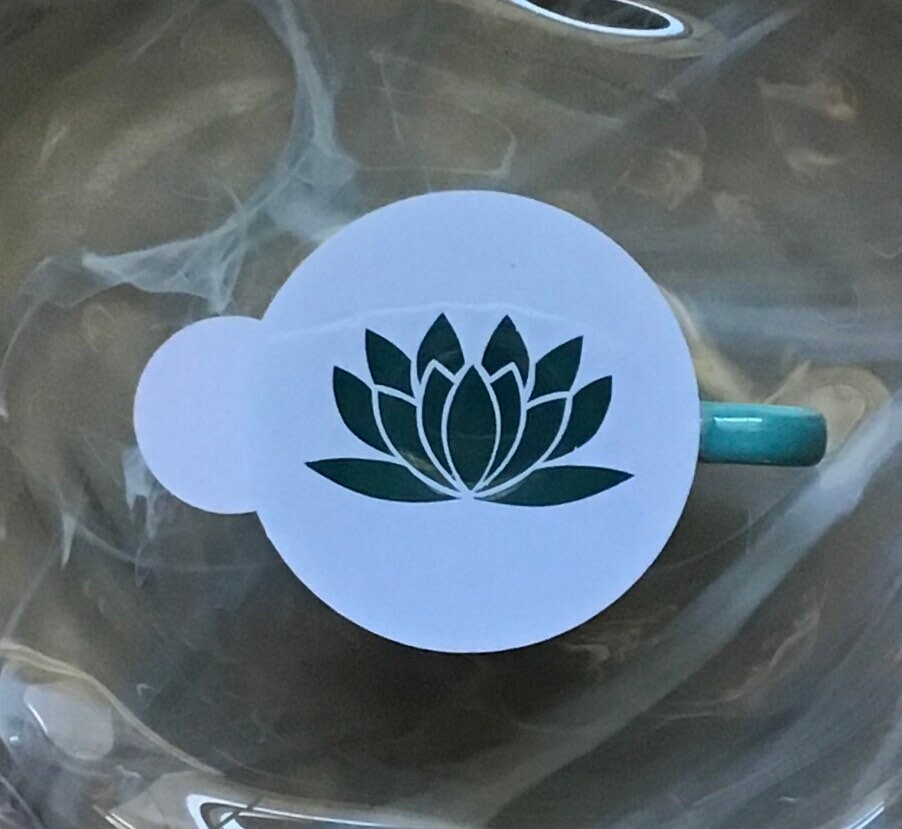 Stencil Lotus Flower Stencil Reusable Lotus Stencil - Etsy