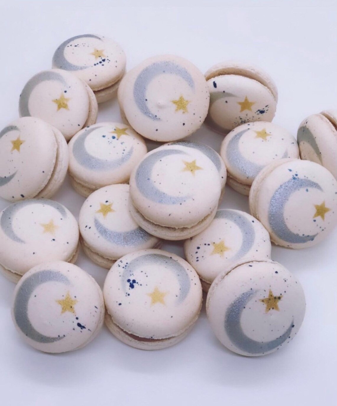 Crescent Moon and Star Cookie Stencil Reusable Macaron Cookie | Etsy