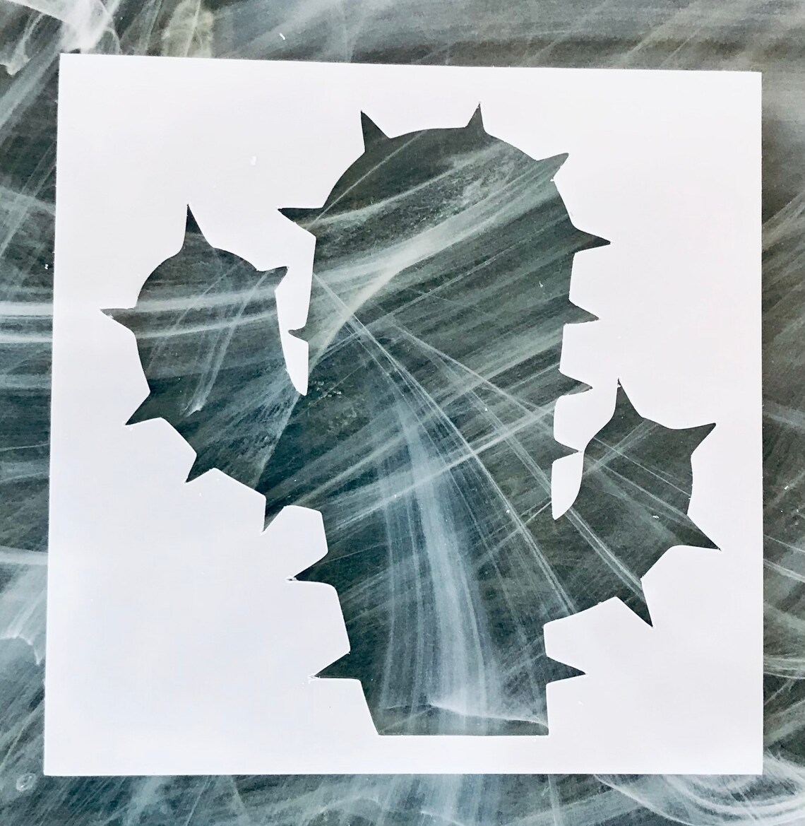 Cactus Stencil Reusable Cactus Stencil Plant Stencil - Etsy