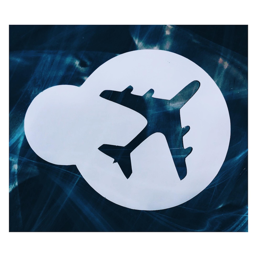 Reusable Airplane Stencil: Mylar Craft Stencil for Cookies & Latte Art ...