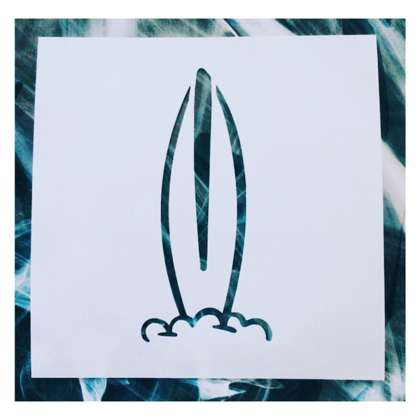 Surfboard Stencil - Etsy