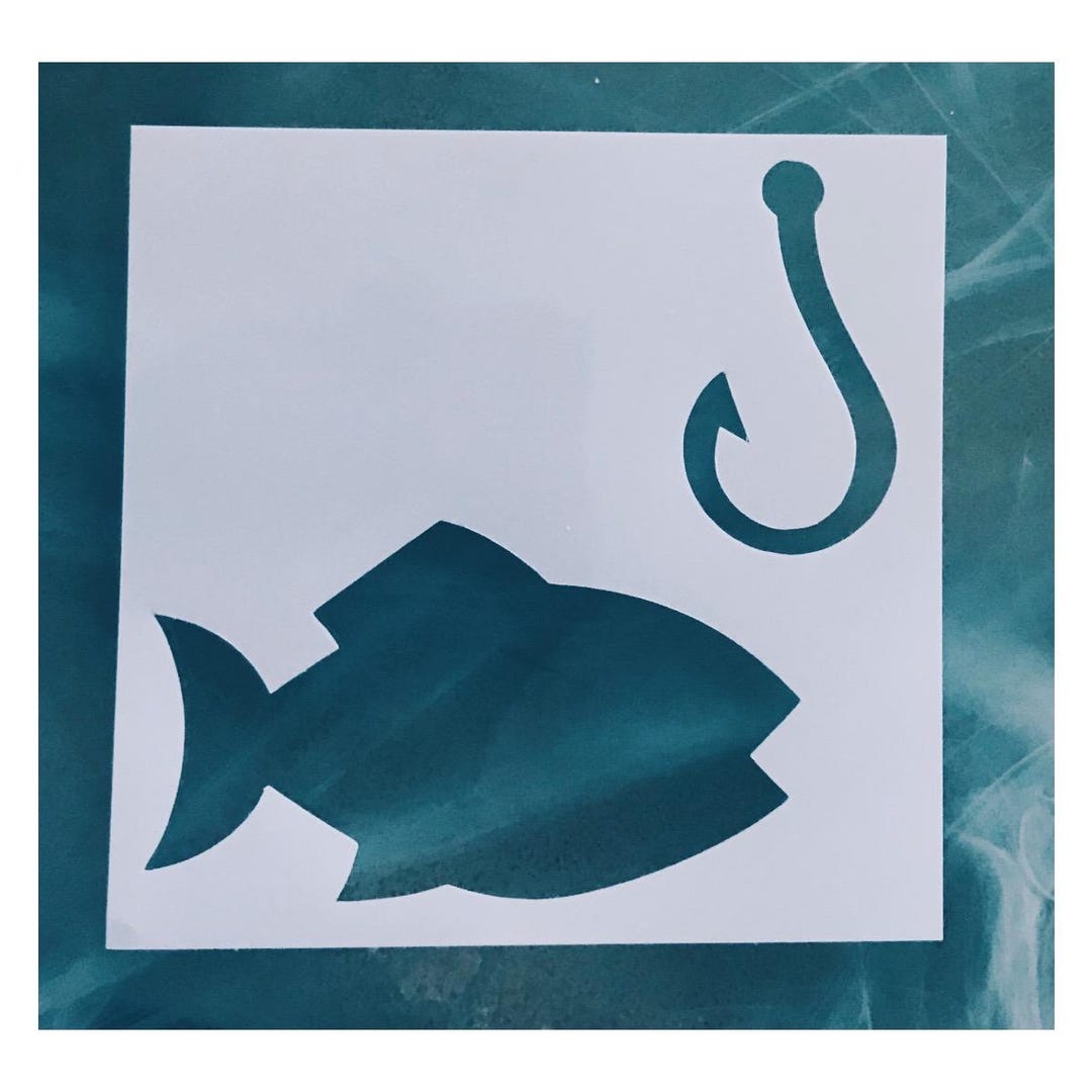 Reusable Fishing Stencil: Mylar DIY Craft Stencil - Etsy