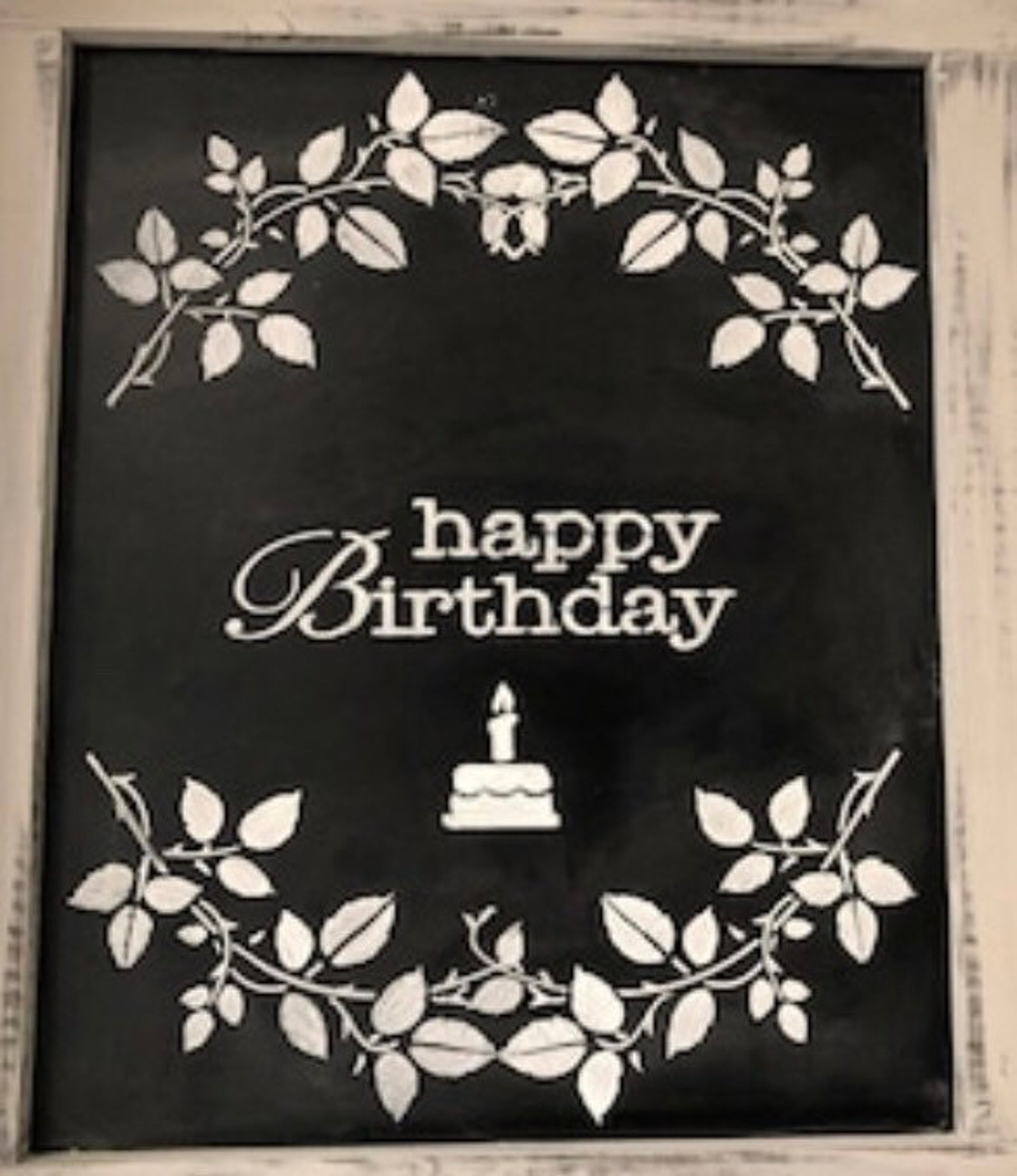 Happy Birthday Stencil Reusable Happy Birthday Stencil Sheet - Etsy