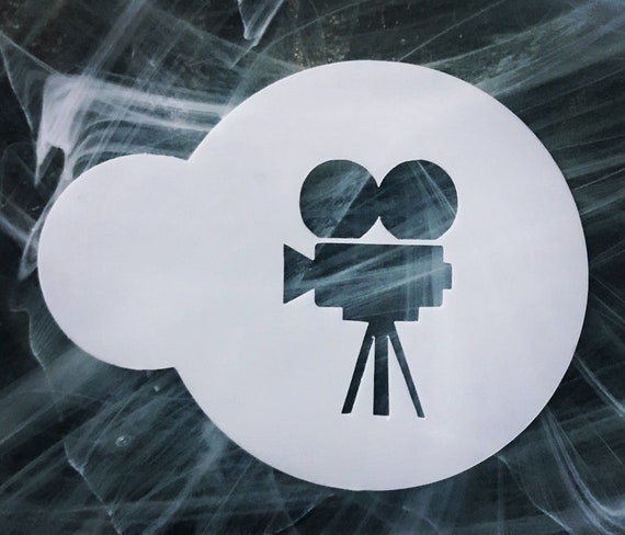 Movie Camera Cookie Stencil Reusable Camera Cookie Stencil | Etsy