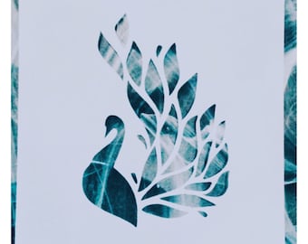 Peacock Stencil, Reusable Peacock Stencil, DIY Craft Stencil, Large ...