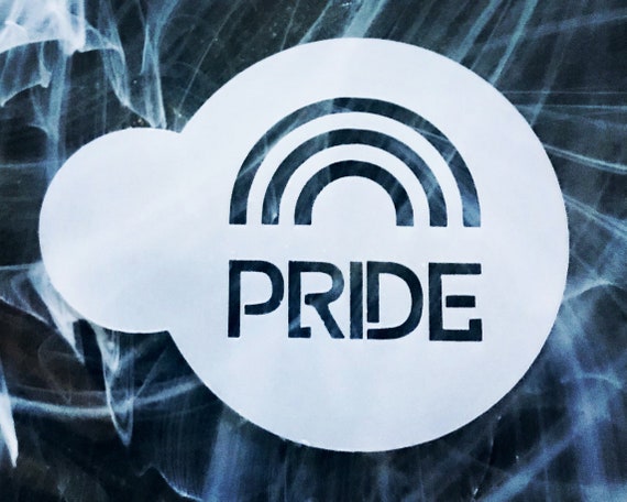 Rainbow Pride Cookie Stencil Reusable Pride Cookie Stencil - Etsy