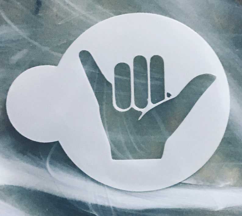 Shaka Stencil Shaka Reusable Template Many Sizes | Etsy