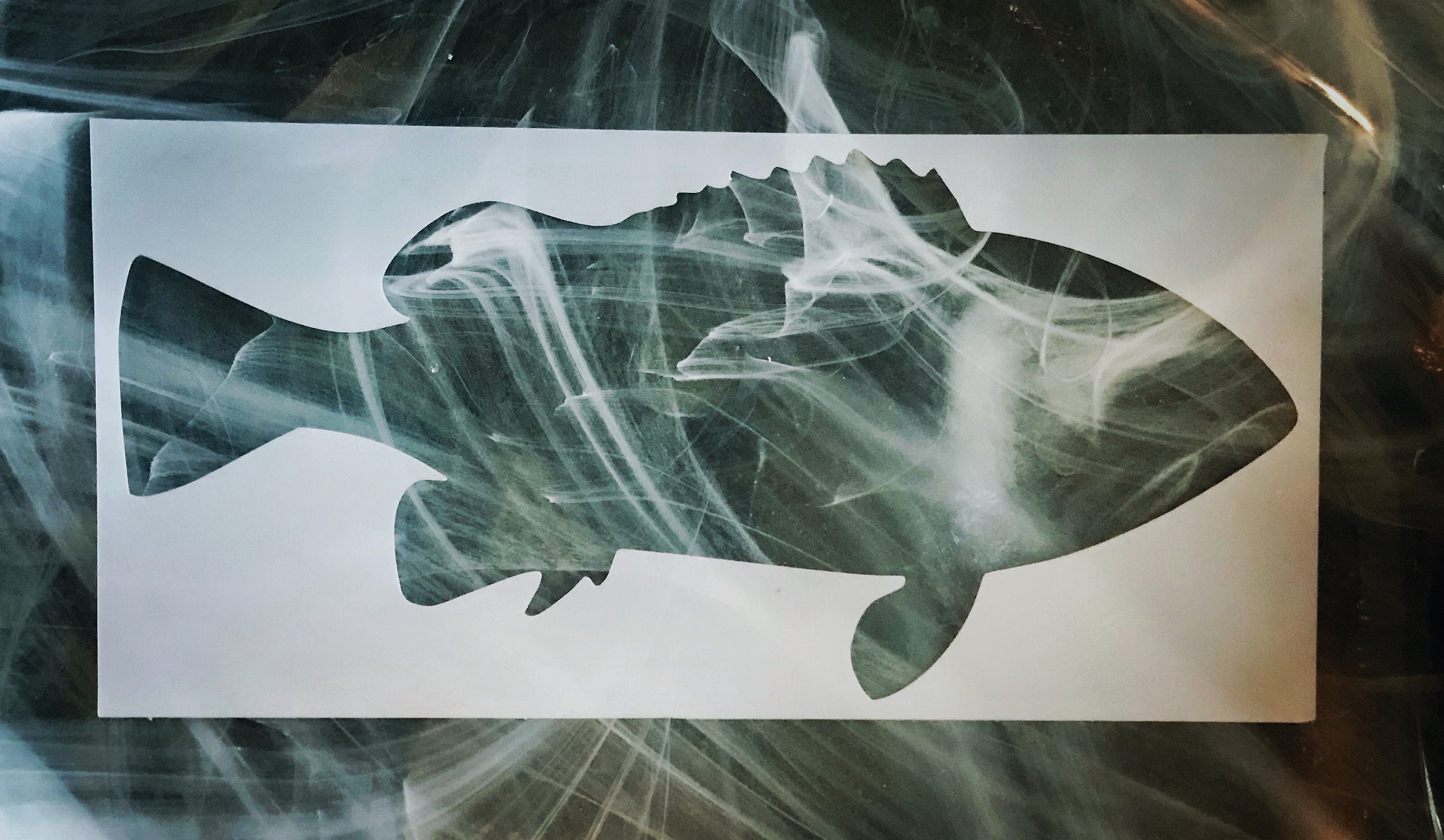 Fish Stencil Reusable Fish Stencil Fishing Stencil - Etsy