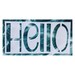 Hello Stencil, Reusable Hello Stencil, Custom Reusable Stencil, Craft ...