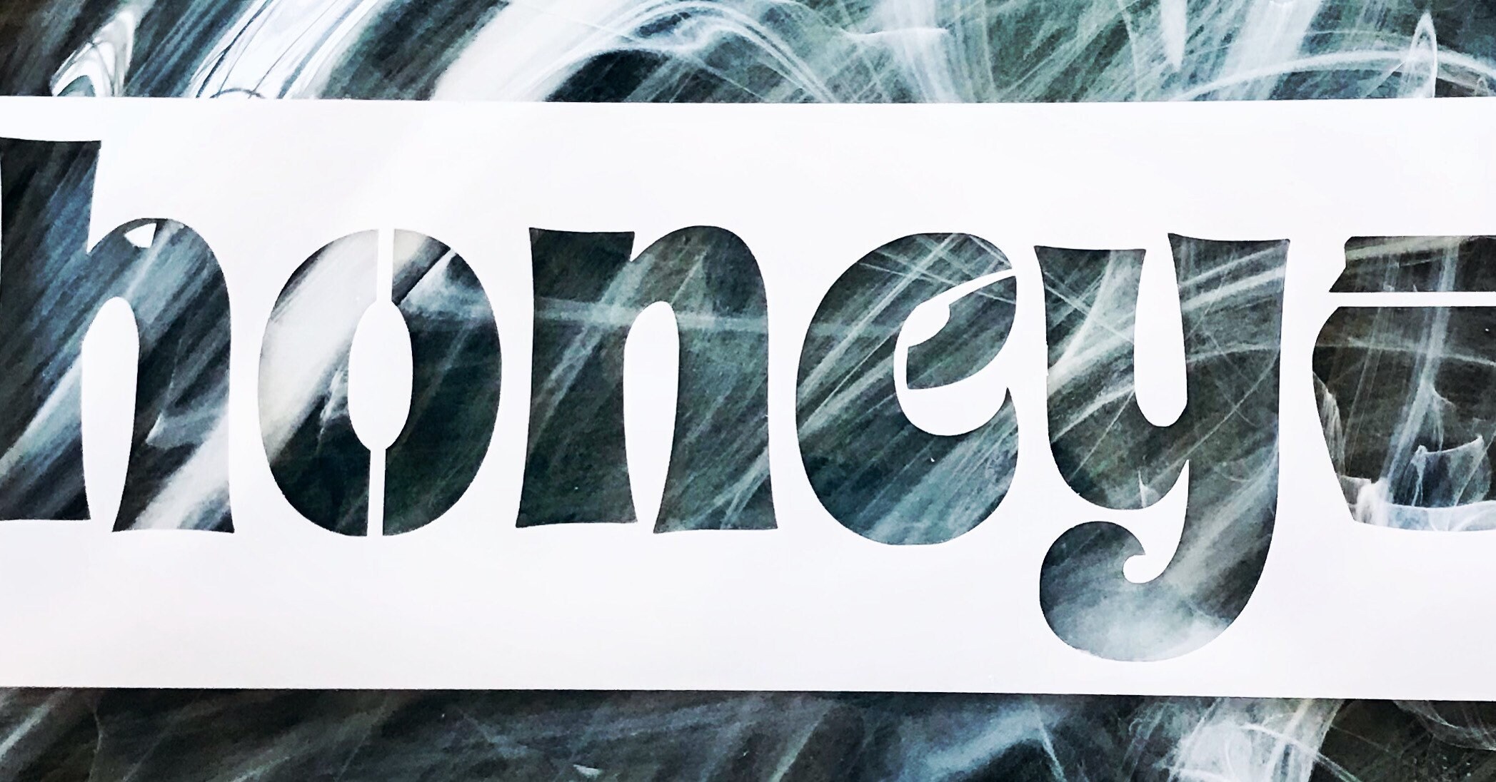 Honey Stencil Reusable Word Art Stencil Graffiti Stencil - Etsy