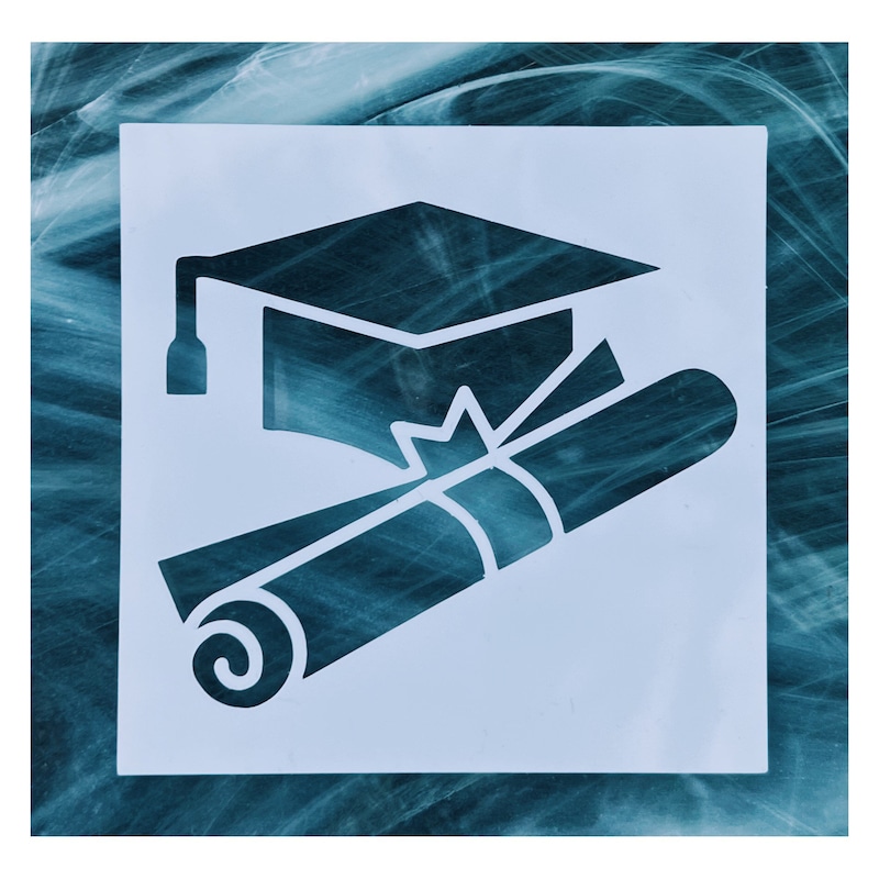 Graduation Stencil - Etsy