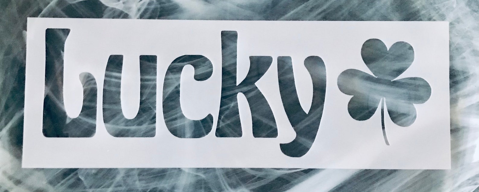 Lucky Stencil Reusable Lucky Stencil Graffiti Stencil Large | Etsy