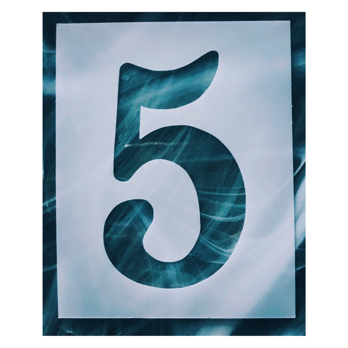 Five Stencil Reusable Number Five Stencil Birthday Stencil - Etsy