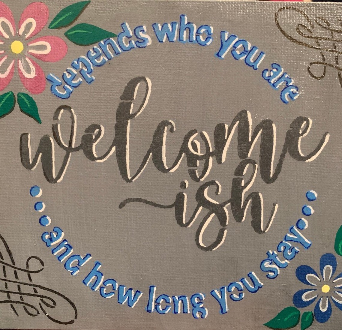 Stencil for Funny Welcome Sign Welcome Mat Stencil Stencils | Etsy
