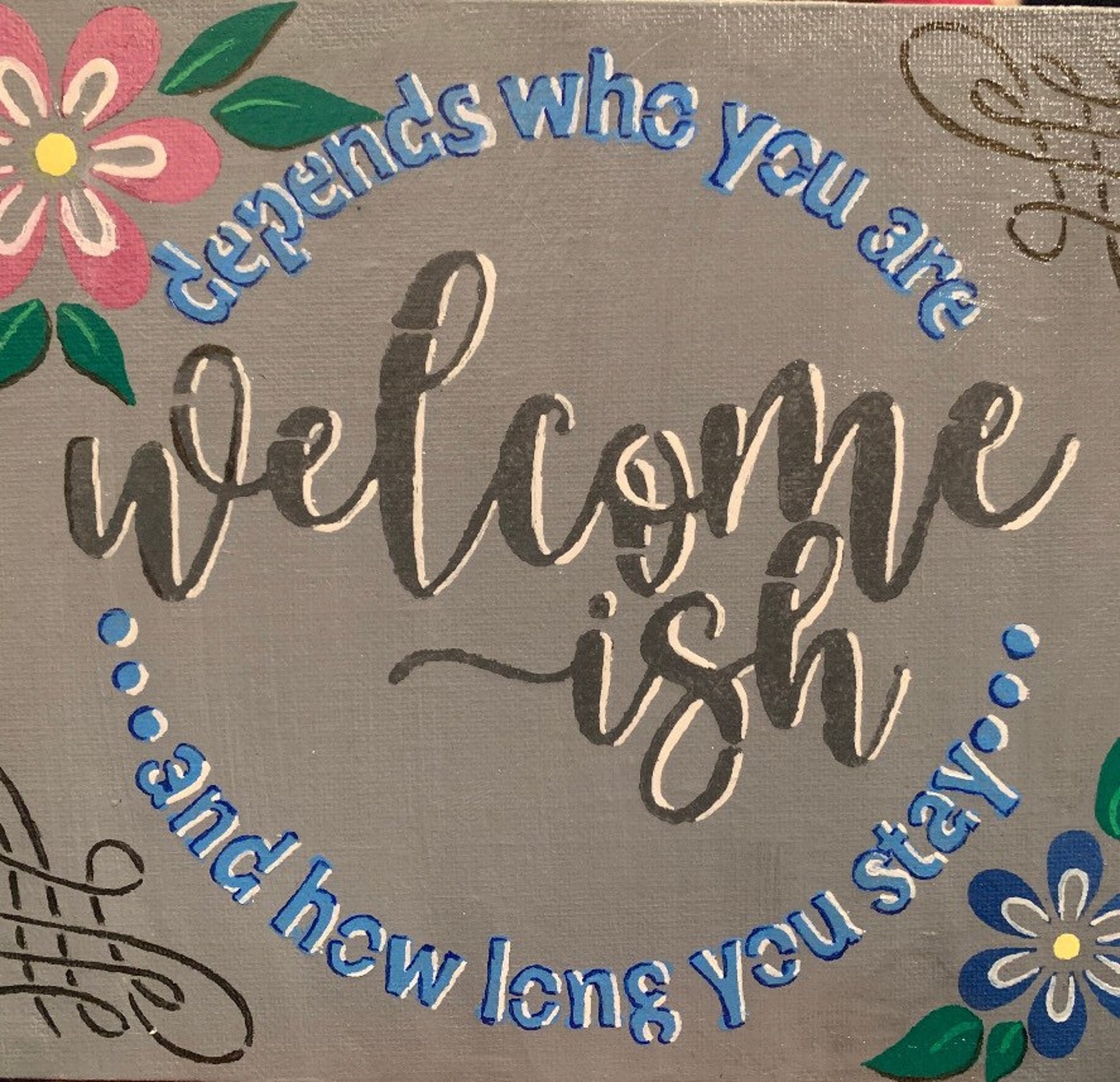 Stencil for Funny Welcome Sign Welcome Mat Stencil Stencils - Etsy