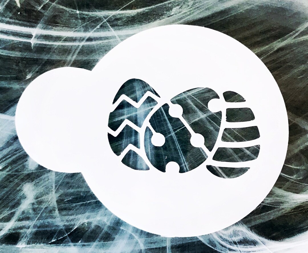 Easter Eggs Cookie Stencil, Reusable Easter Eggs Stencil, Easter Stencil, Easter Eggs Coffee ...