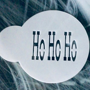Ho Ho Ho Cookie Stencil, Reusable Ho Ho Ho Cookie Stencil, Macaron ...