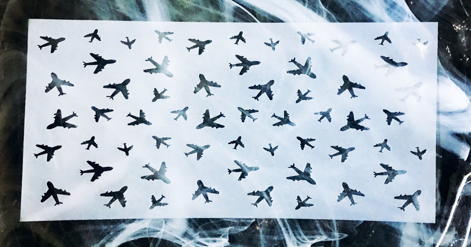 Airplane Stencil Reusable Airplane Stencil Custom Reusable - Etsy