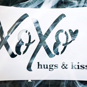 Reusable XOXO Stencil, Valentine Stencil, Hugs and Kisses Stencil - Etsy