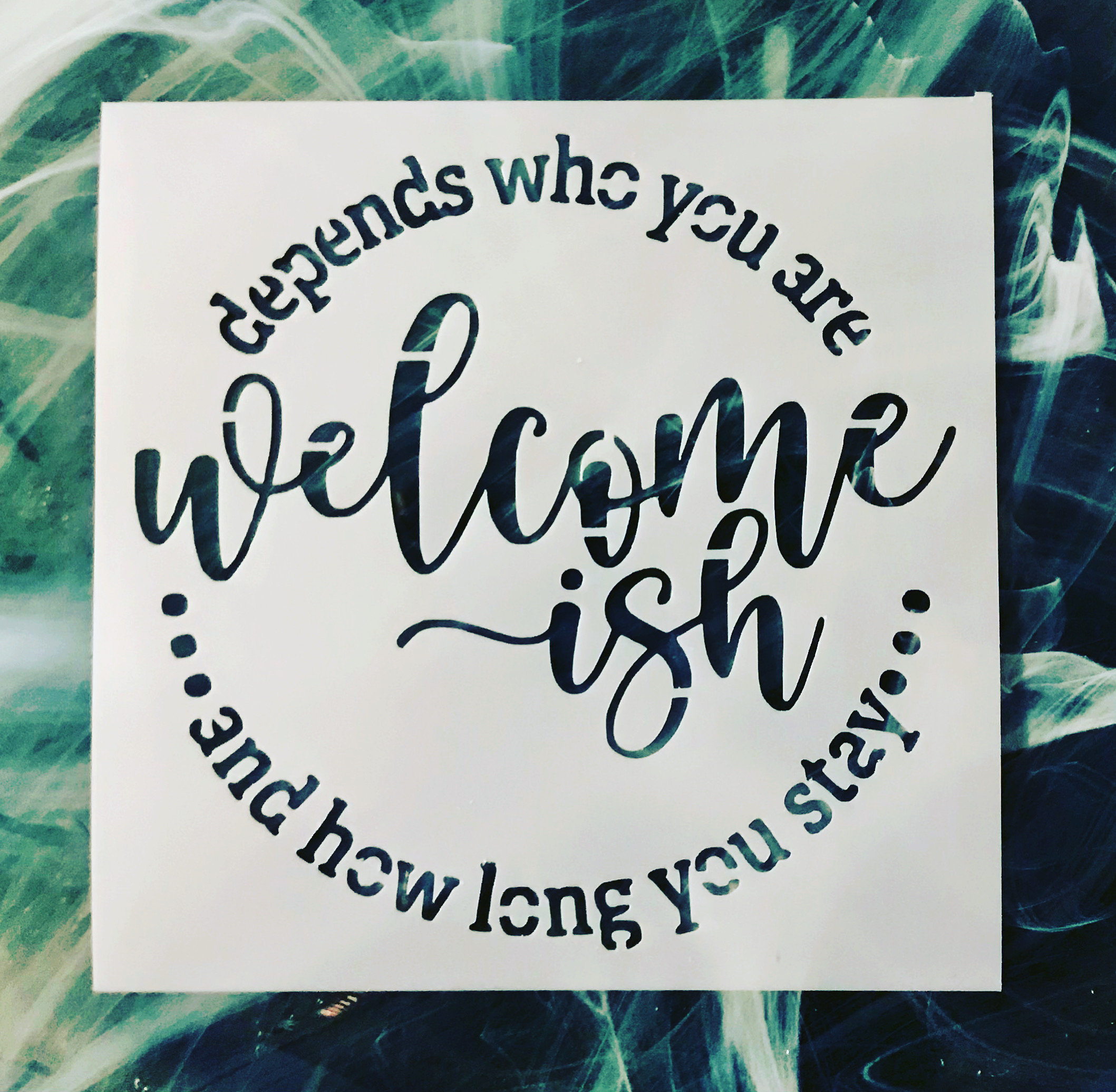 Stencil for Funny Welcome Sign Welcome Mat Stencil Stencils - Etsy