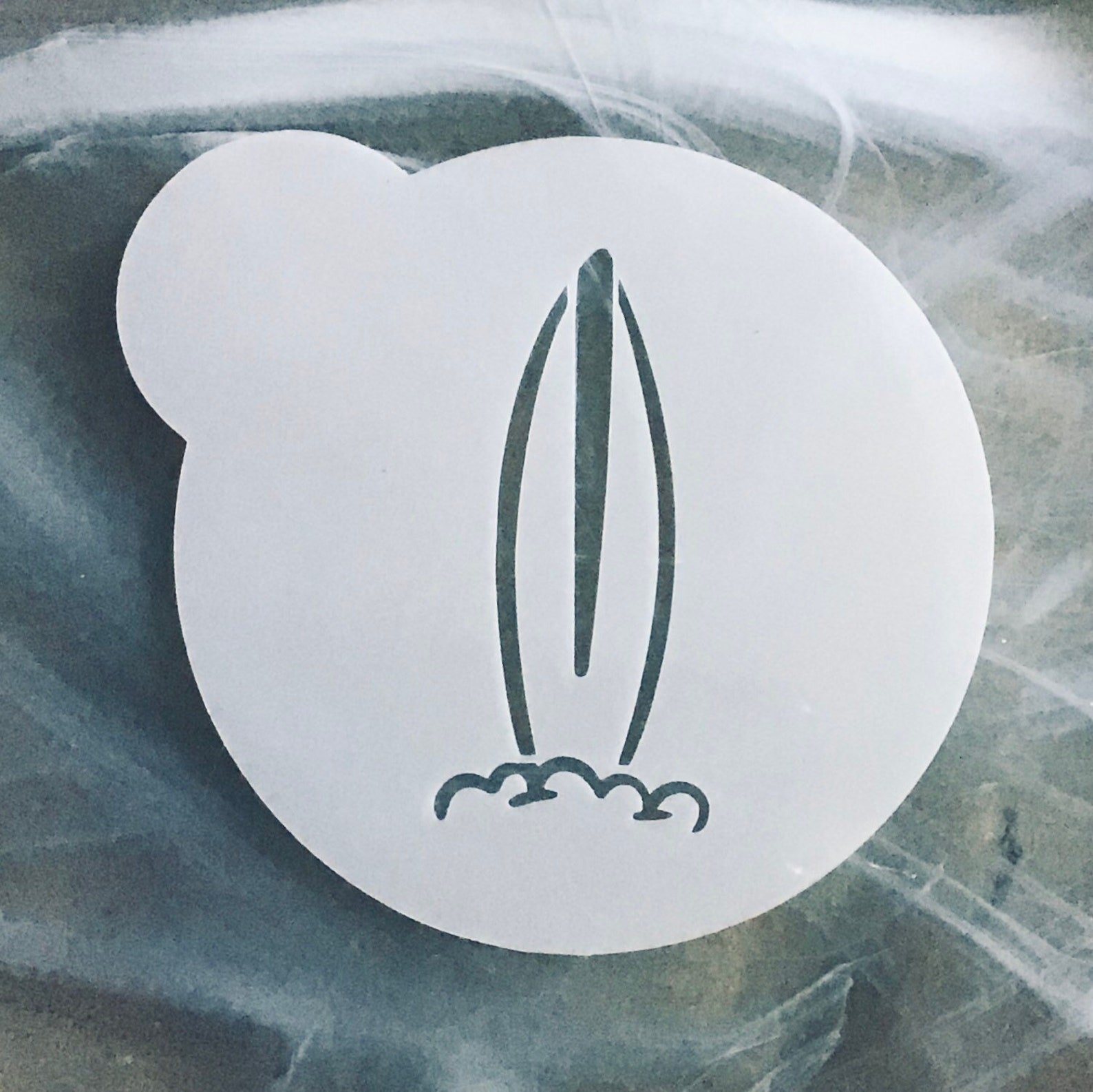 Surfboard Cookie Stencil Reusable Surfboard Stencil | Etsy