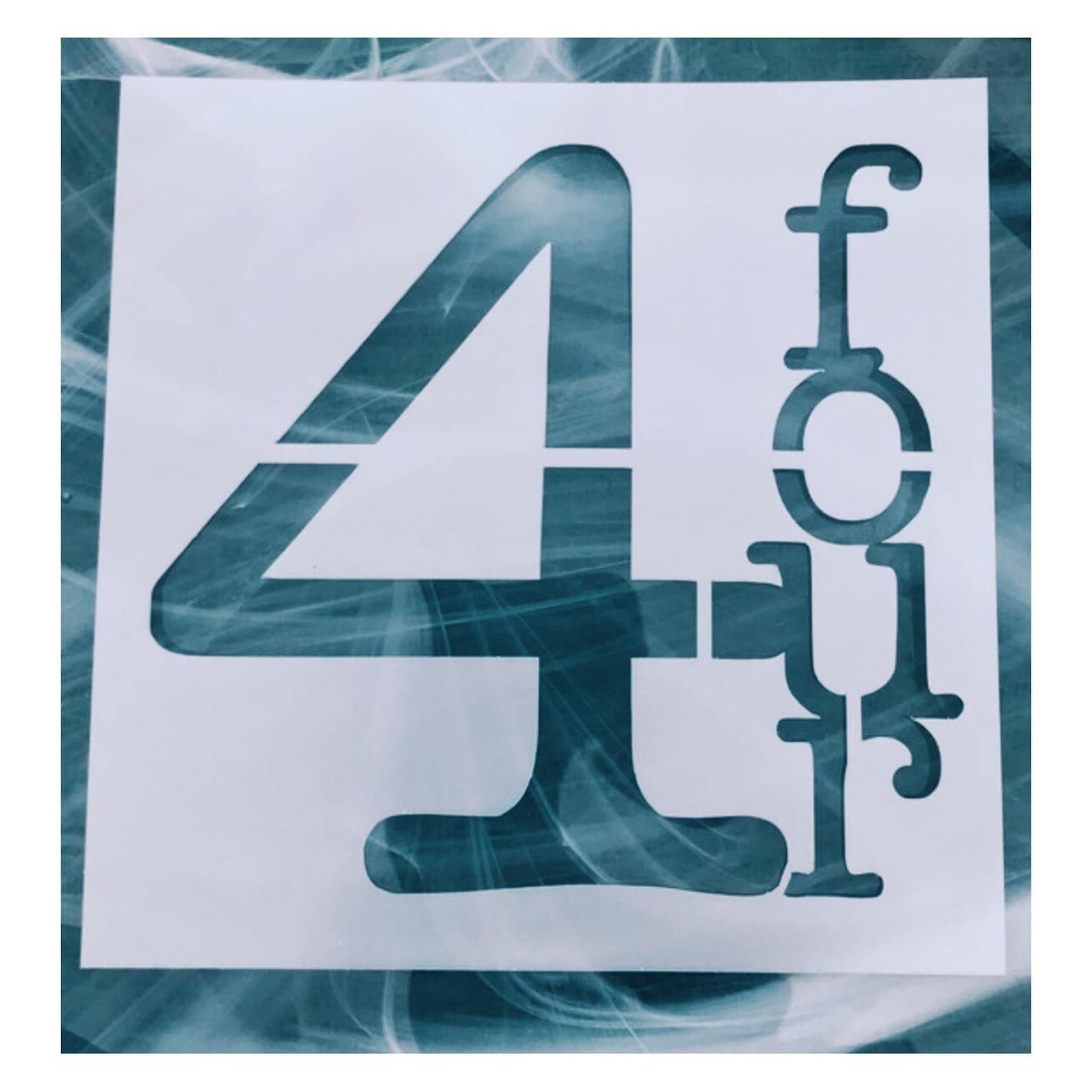 Four Stencil Reusable Number Stencil Birthday Stencil - Etsy