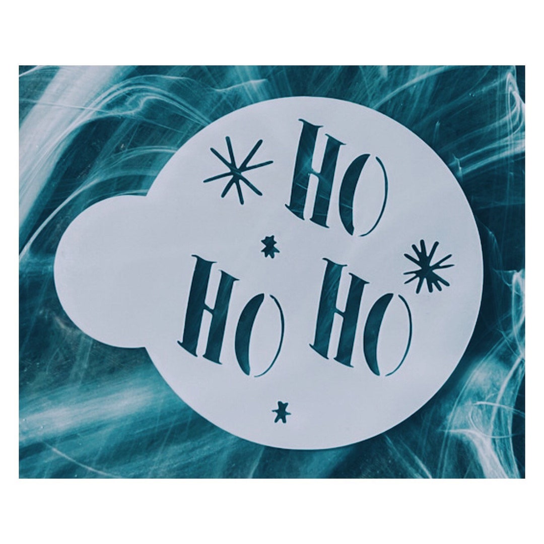 Ho Ho Ho Cookie Stencil, Reusable Ho Ho Ho Stencil, Christmas Stencil ...
