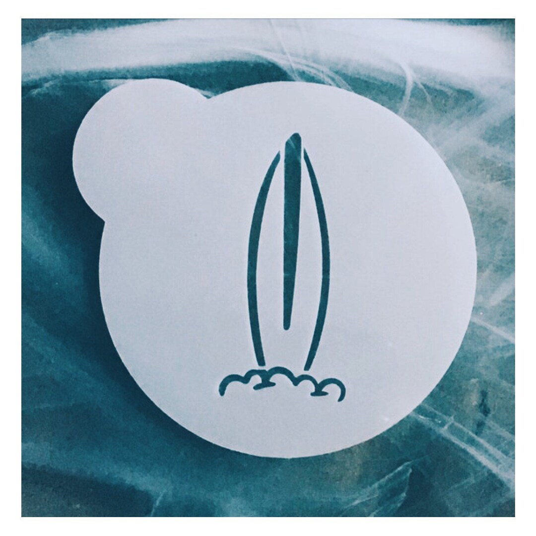 Surfboard Cookie Stencil, Reusable Surfboard Stencil, Surfboard Cake ...
