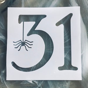 Stencil, Reusable Halloween Stencil, 31 Stencil, Halloween Home Decor ...