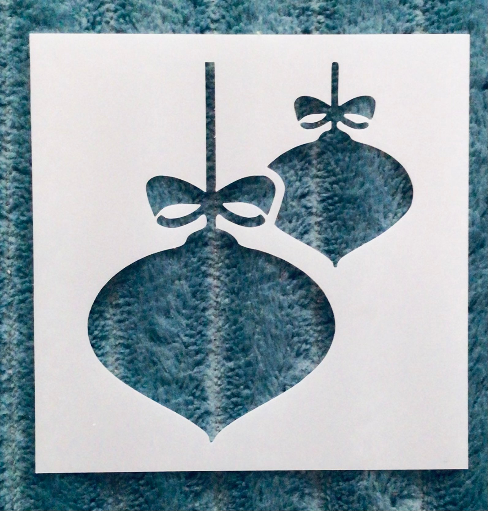 Christmas Ornament Stencil Reusable Christmas Stencil Custom - Etsy
