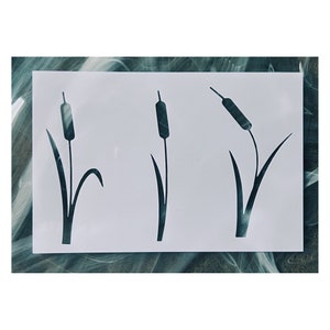 Cattails Stencil, Reusable Cattails Stencil, Bulrush Stencil Stencil, DIY Cattails Grass - Etsy