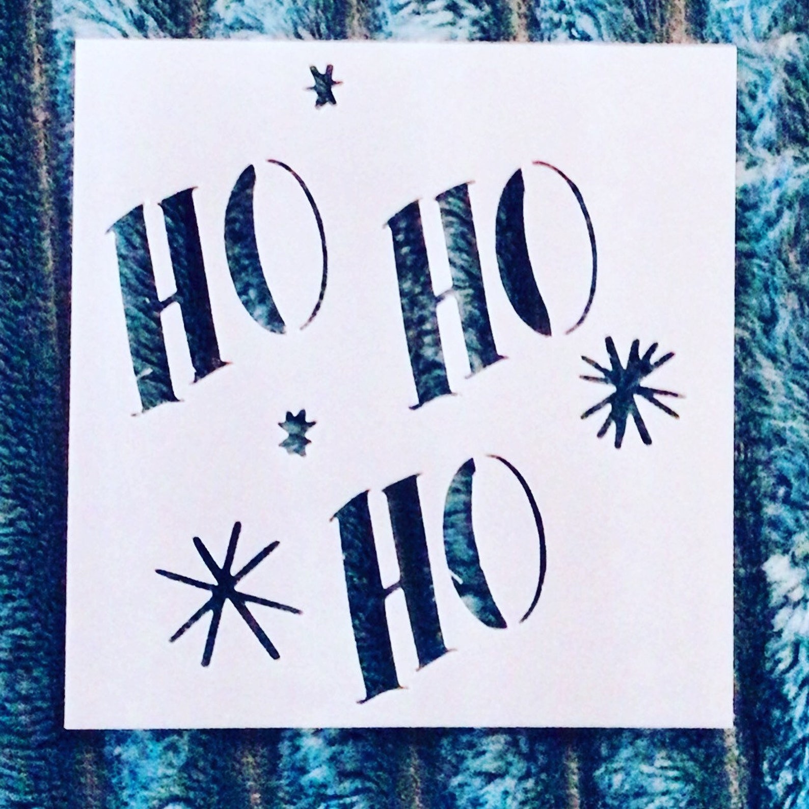 Christmas Stencil Reusable Ho Ho Ho Stencil Christmas Word - Etsy