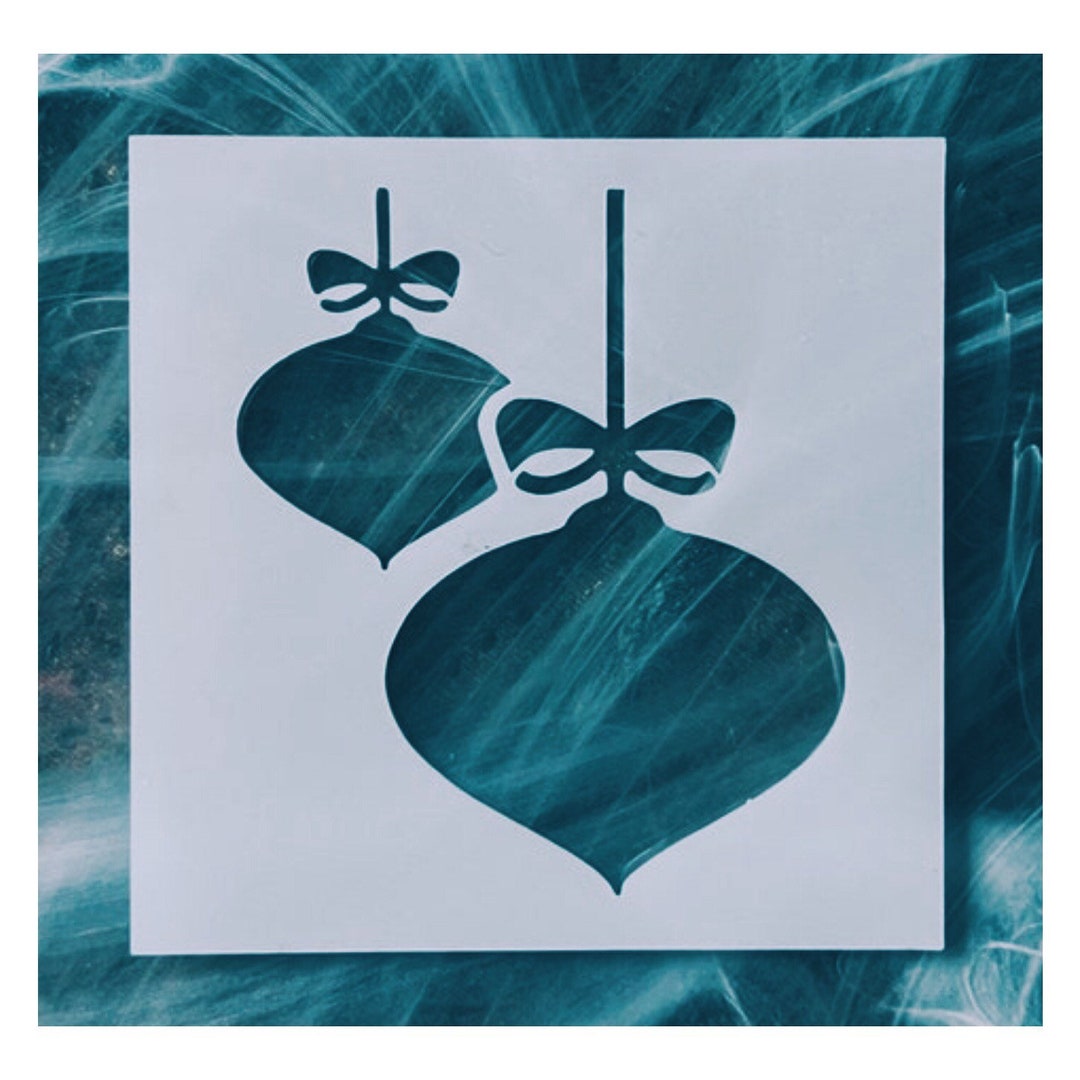 Christmas Ornament Stencil: Reusable Mylar Craft Stencil - Etsy