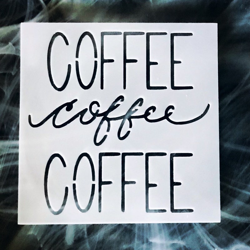 Coffee Stencil - Etsy