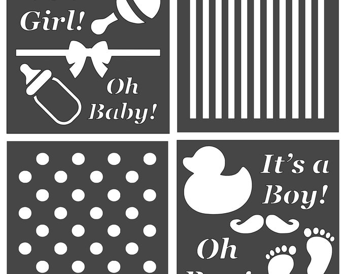 Baby Word Stencils Scrapbooking Stencil Airbrush Template DIY Decor ...