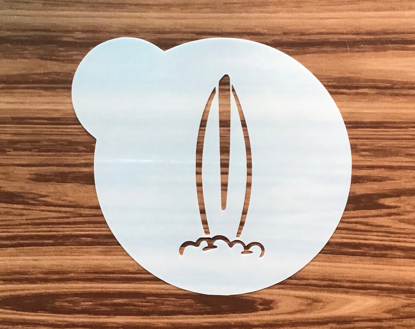 Surfboard Cookie Stencil Reusable Surfboard Stencil | Etsy