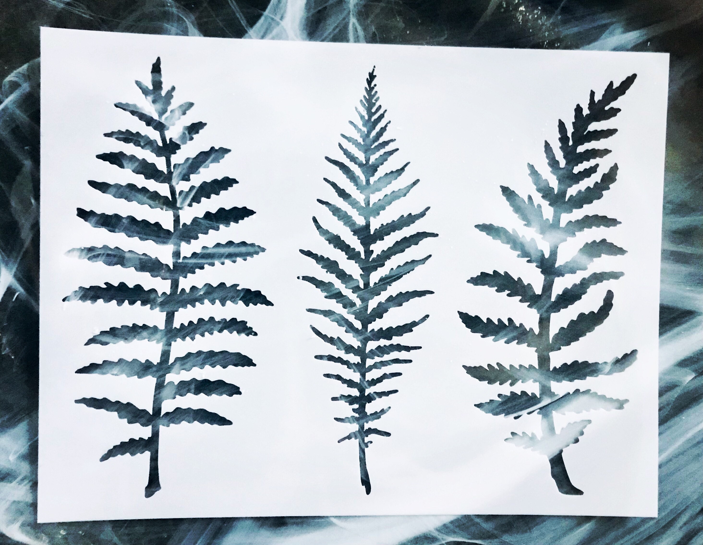 Leaves Stencil For Painting Reusable Fern Stencil Plant | Etsy