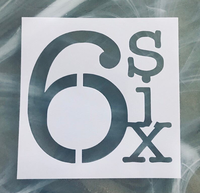 Six Stencil Reusable Number Stencil Birthday Stencil Custom - Etsy