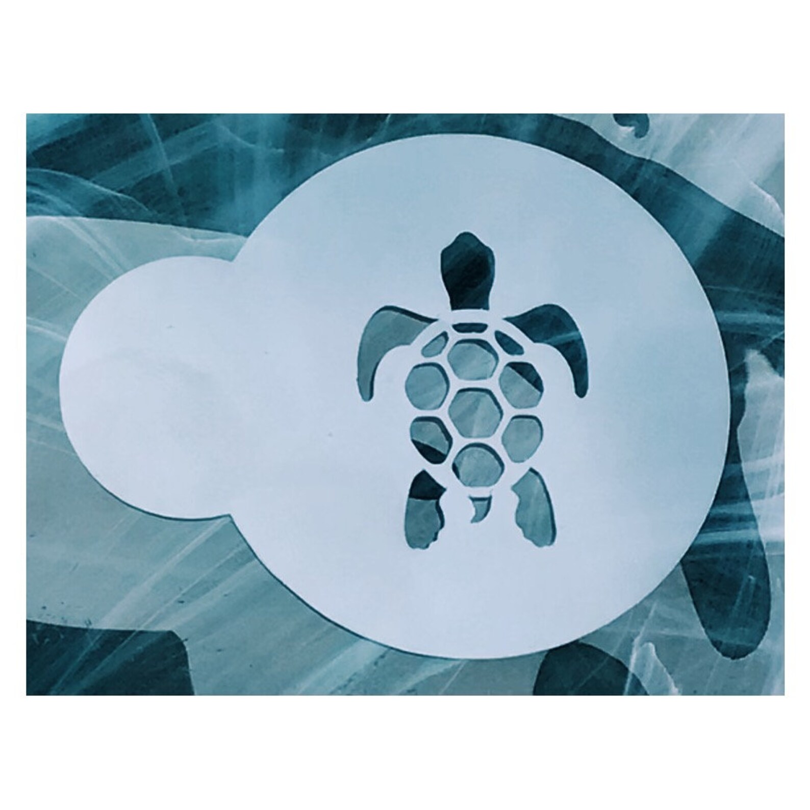 Sea Turtle Cookie Stencil Reusable Sea Turtle Stencil Sea - Etsy